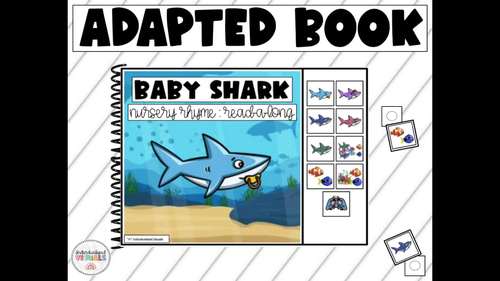 Adapted Book - Baby Shark Song - Matching Pictures & Words | TPT