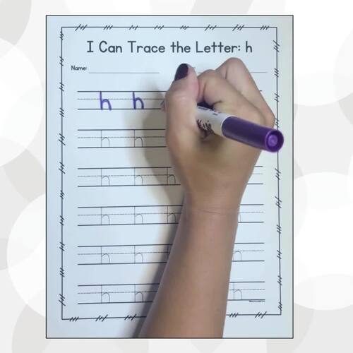 Alphabet Handwriting Tracing Worksheets: Upper and Lowercase Letters