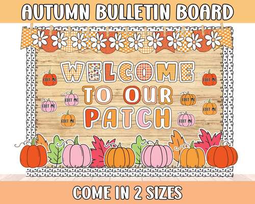 Fall Bulletin Board Kit | Welcome to Our Patch | Autumn & Pumpkin Classroom