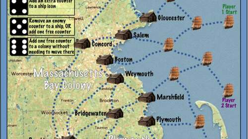 13 Colonies Social Studies Activity #6 - Massachusetts Colony (printable)