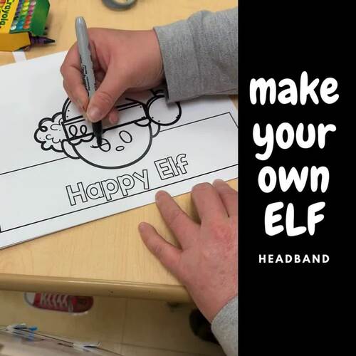ELF Hat | Make Your Own Elf | Decemeber Craft | Elf Hat by One Curly Girl