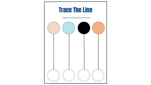 Trace The Lines EXIRCICES/ Trace The Lines Worksheets | TPT