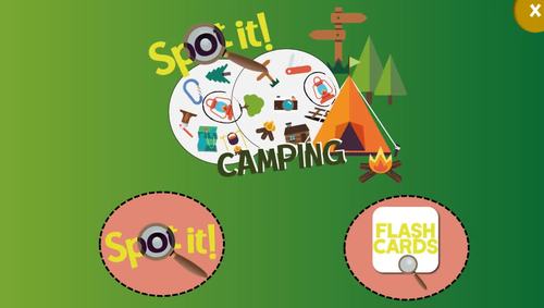 Spot it! Dobble! Camping Interactive Powerpoint Game with Vocabulary ...
