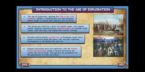 Age Of Exploration.Motivations and Technologies. Lesson 51 Bundle. Columbus