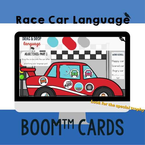 Race Car Boom™ Cards & Printable Dot Art Language Worksheets | Verbs ...