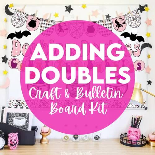 Adding Doubles Halloween Craft Activity & Bulletin Board Kit Math Facts ...