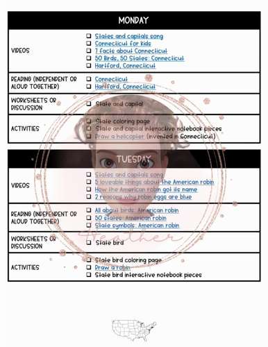 Connecticut Unit Study | Capital, Bird, Flower, Flag, Animal | State ...