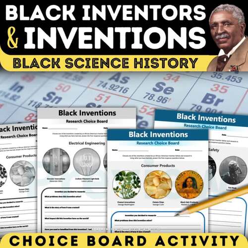 Black Inventions STEM Research Activity | Black History Month ...