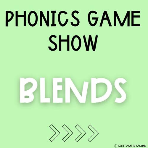 Phonics Review Game Show | Blends by Sullivan in Second | TPT
