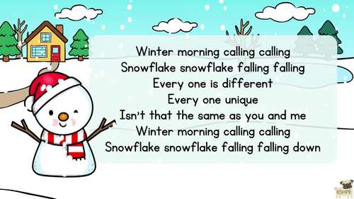 Music: Snowflake Snowflake, Vocal Music Education, Winter Choir Song