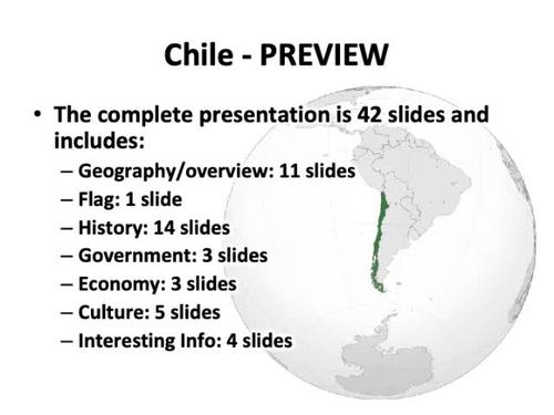 Chile Presentation - Geography, History, Government, Economy, Culture ...