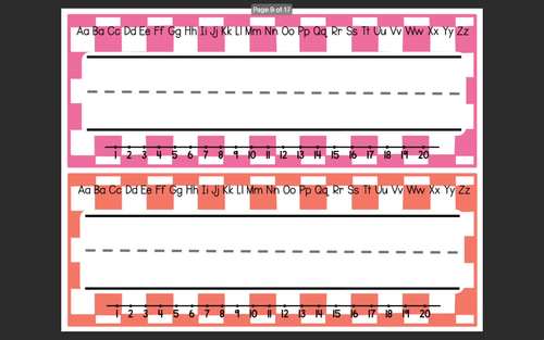 Y2K Checkered Chick Name Plates | Retro by Pre-K Perfection | TPT