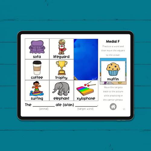 Speech Therapy Mystery Pictures Ocean Animals Articulation Boom Cards