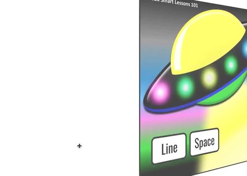 TREBLE LINES and SPACES BOOM CARDS™ Music Note Game Note Activity Google™