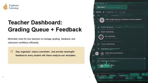 Teacher Dashboard Grading Queue Feedback Minimalist Tools | Discussion ...