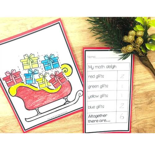 Christmas Math Craft Activities by Tech Teacher Pto3 | TpT