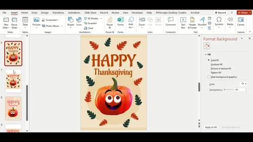Thanksgiving Bulletin Board | Classroom Decor Templates | Pumpkin Clipart