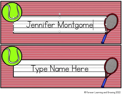 EDITABLE Sports and Team Desk Name Plates for Back to School | TPT