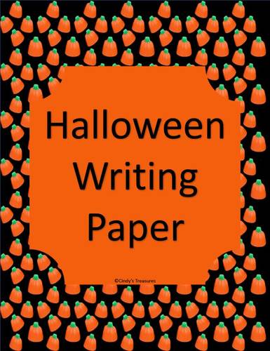 Halloween Writing Paper by Cindy's Treasures | TPT