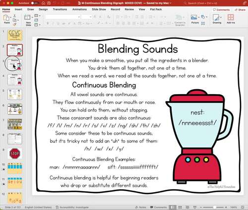 Beginning Digraphs Digital Phonics: Body Coda & Continuous Sounds Blending