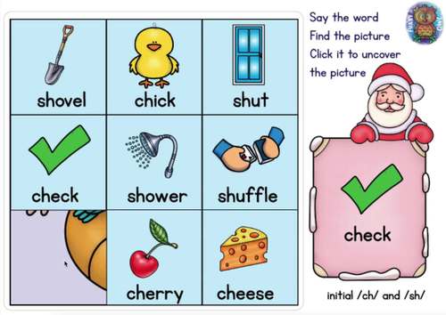 CHRISTMAS Articulation Games Boom Cards Bundle # 3 | CH SH TH by Funny Owl