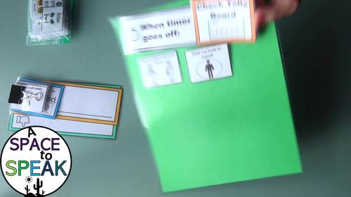 Self Monitoring Behavior Visuals for Special Education by A Space to Speak