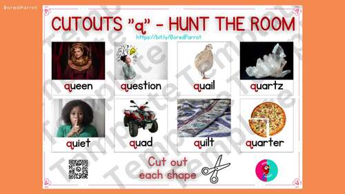 Write the Room Kindergarten - Letter "q": Writing / Vocabulary / Phonics