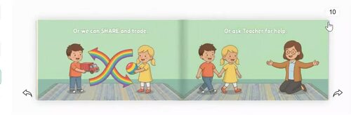 Solve Problems with Friends SEL Emergent Reader Kindergarten PreK