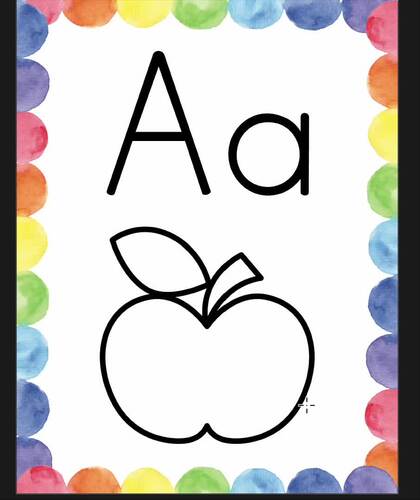 Rainbow Theme Alphabet | Classroom Alphabet | Classroom Decorations