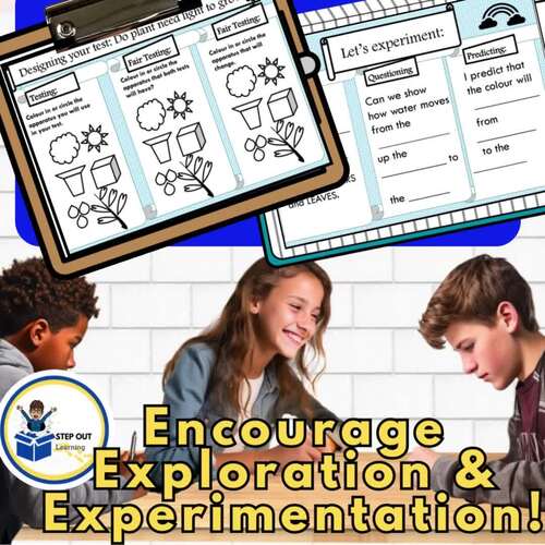 What plants need to grow: scientific method activity worksheets 3rd grade