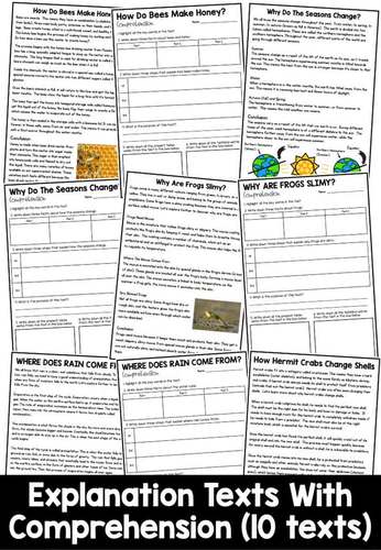 Explanation Text - Reading and Writing Bundle by Pink Tulip Teaching ...