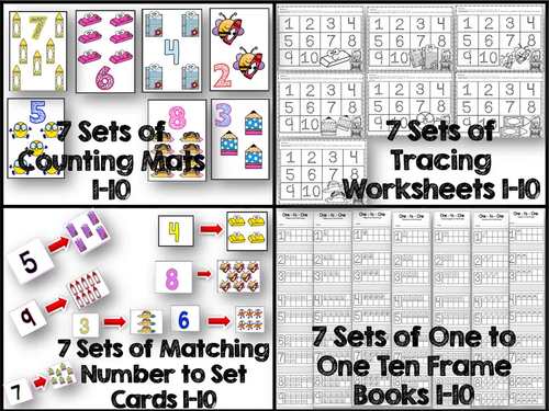 One to One Themed Bundle! by Erika Deane | TPT