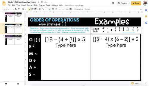 Order of Operations Resource Pack - Digital by Terry's Teaching Tidbits