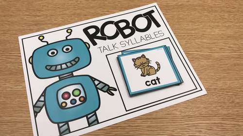 Robot Talk Syllables by Tara West - Little Minds at Work | TPT