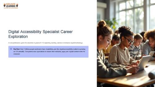 Digital Accessibility Specialist Career Exploration 101 Grades 4-12 ...