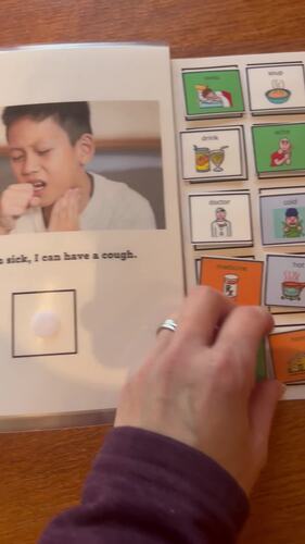 When I Feel Sick Adapted Book (with Unity symbols-LAMP WFL) | TPT