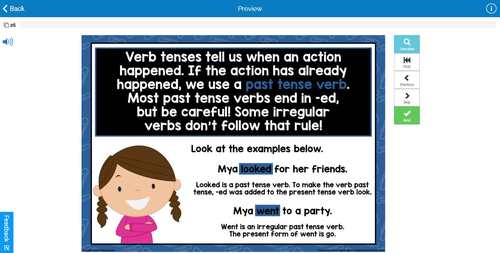 Past Tense Verbs Boom Cards by Second Grade Smiles | TPT
