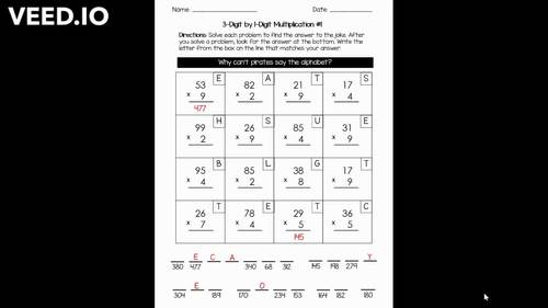 Multi-digit Multiplication | 400 problems with 25 fun jokes | TPT