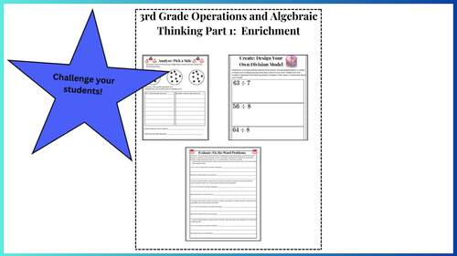 3rd & 4th Grade Math- Multiplication and Division Enrichment Activities