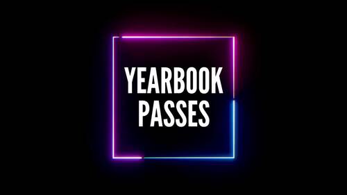 Collection of Yearbook Passes: Print & Go Time Savers. Five Fun Designs