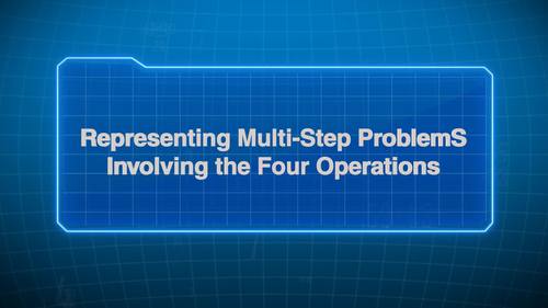Representing multi-step problems Involving the Four Operations ...
