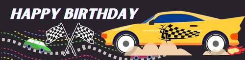 CARS THEME Birthday ANIMATED BANNER | VIRTUAL HEADER | GOOGLE CLASSROOM