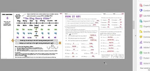 Metric System Cornell Doodle Notes Distance Learning by Sunrise Science