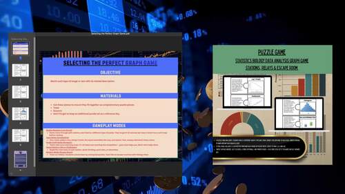 Statistics Biology Data Analysis Graph Game: Stations, Relays & Escape Room