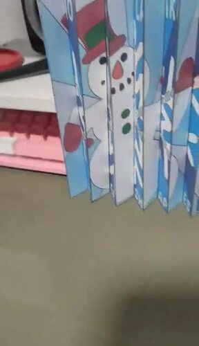 Christmas Crafts Agamograph Art X'mas SnowFlakes & SnowMan Winter 2D Shapes