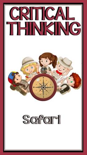 CRITICAL THINKING TASK CARDS Safari Vocabulary Fractions Activities