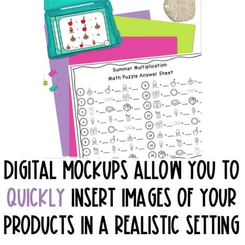 Task Card Mockups for Product Covers Thumbnails and Social Media Bundle