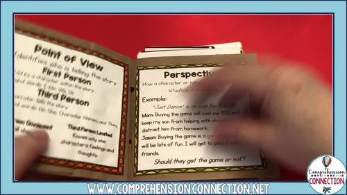 Point of View Activity Paper Bag Book Project Close Reading 4th & 5th Grade