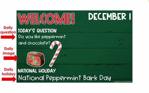 December Morning Routine National Holidays DAILY Google & PowerPoint Slides