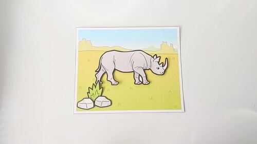 Safari Animals Craft Research Bundle for End of Year and Summer Activities